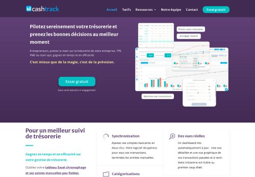 Startup CASHTRACK Votre logiciel de gestion de trésorerie