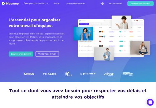 Startup BLOOMUP La gestion de projets collaboratifs. En mieux.
