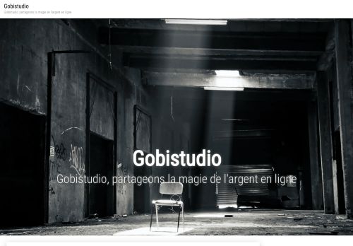 Startup GOBI STUDIO Professionnels de l'imaginaire