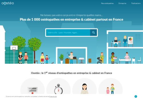Startup OOSTEO Trouvez votre spécialiste ostéopathe sur notre réseau