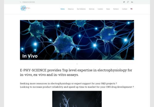 Startup E-PHY-SCIENCE Plateforme d électrophysiologie fournissant des ...