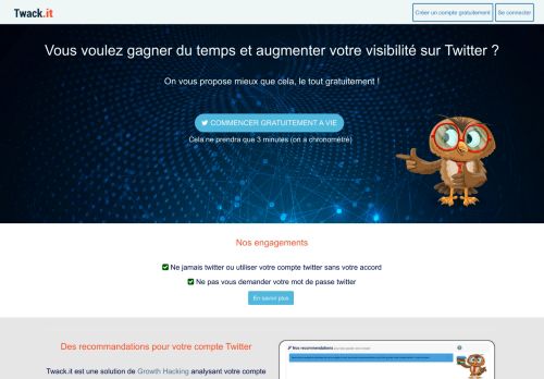 Startup TWACK.IT Analyse votre compte et vous propose des ...
