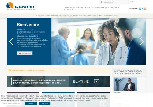 Startup GENFIT Une société biopharmaceutique développant des solutions ...