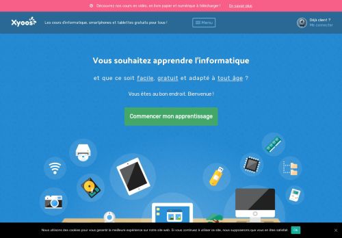 Startup XYOOS Cours d'informatique gratuit en ligne pour débutant